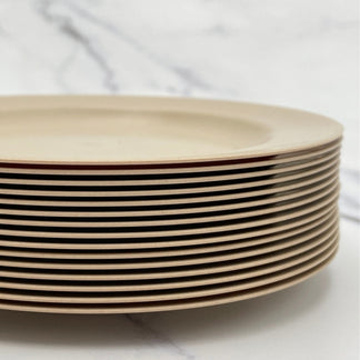 CORAL Bamboo Plates - 100% Compostable Plant-Based Bamboo Fiber, Durab